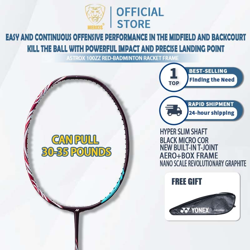 YONEX ASTROX-100ZZ 4U Full Carbon Single Badminton Empty racket Racket 35Lbs Suitable for ...