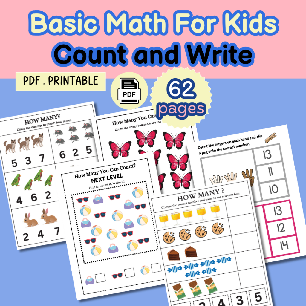 (PDF) basic mathematics for kids preschool kindergarten worksheets ...