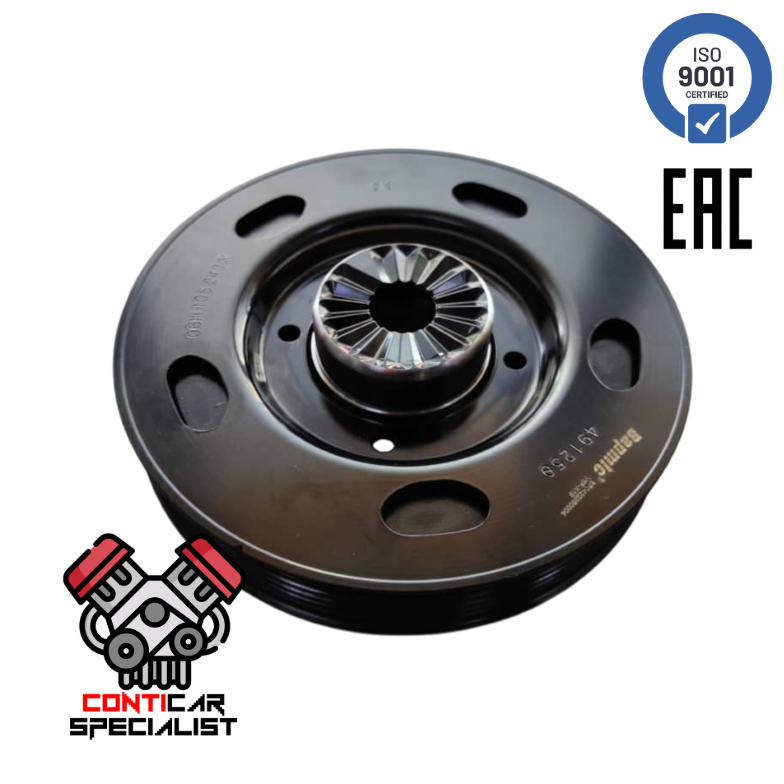 06H105243K CRANKSHAFT MAIN PULLEY VIBRATION DAMPER FOR VW GOLF GTI MK6 ...