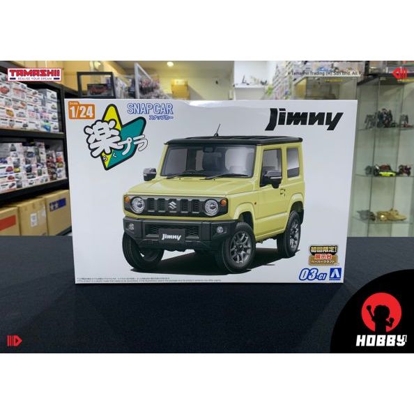 Aoshima The Snap Car JB64 Jimny 2018 Chiffon Ivory Metallic (Scale 1/24 ...