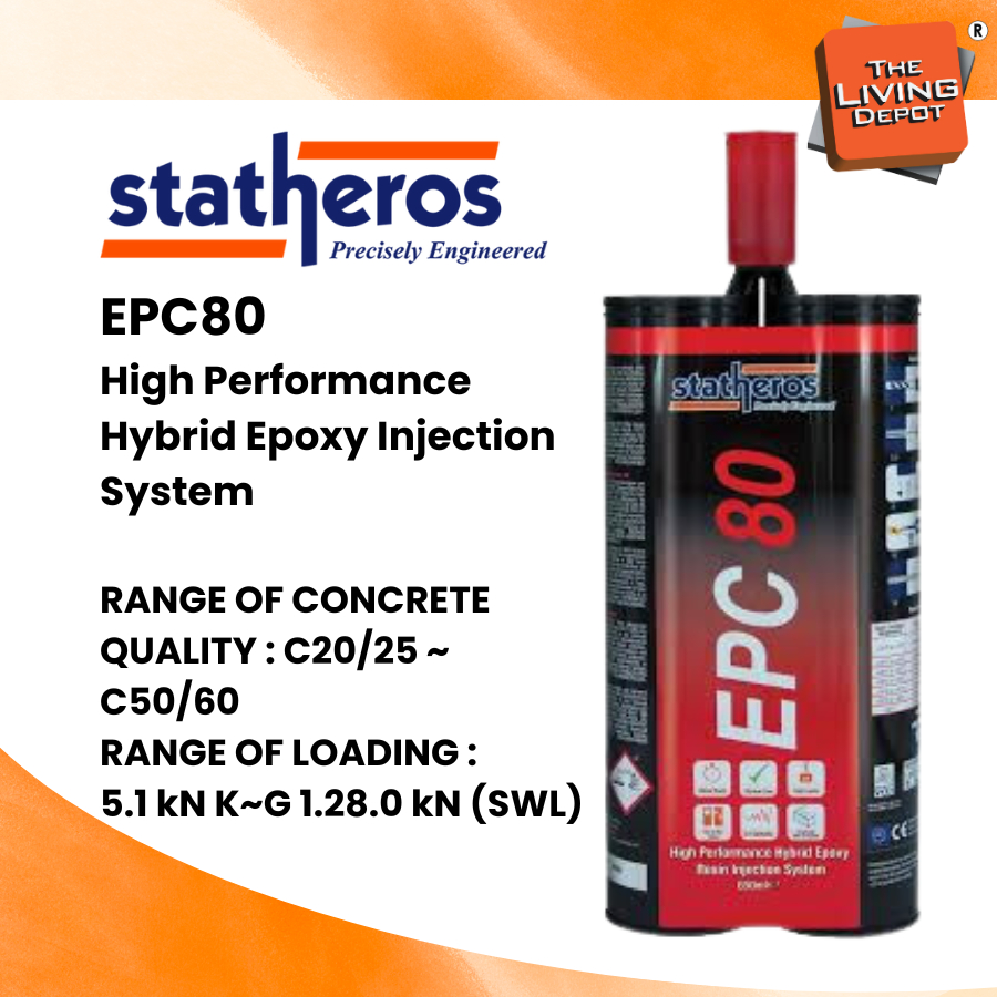 STATHEROS EPC80 (650ml) High Performance Hybrid Epoxy Injection System ...