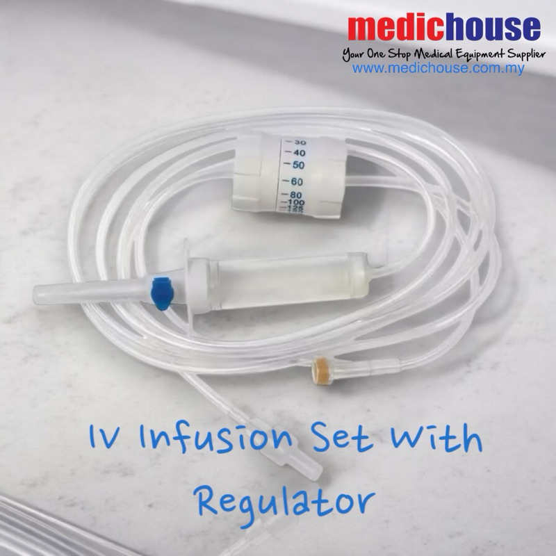 IV Infusion Set with Flow Regulator | Shopee Malaysia