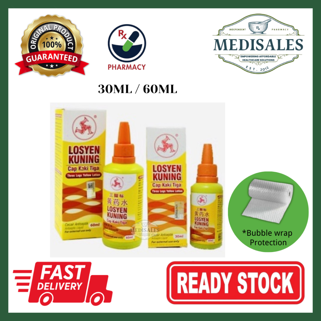 THREE 3 LEGS YELLOW LOTION 30ML | 60ML (DROPPER BOTTLE) | Shopee Malaysia