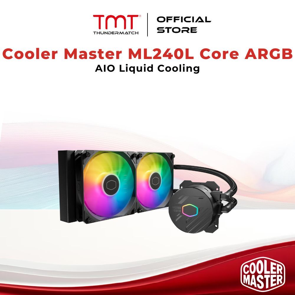 Cooler Master MasterLiquid 240L Core ARGB AIO Liquid Cooling | Shopee ...
