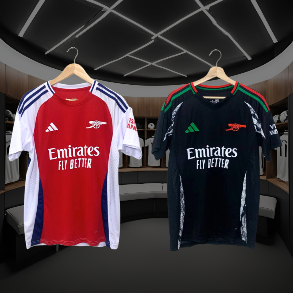 Jersey Arsenal FC Home & Away kit 24/25 Fans Issue | Shopee Malaysia