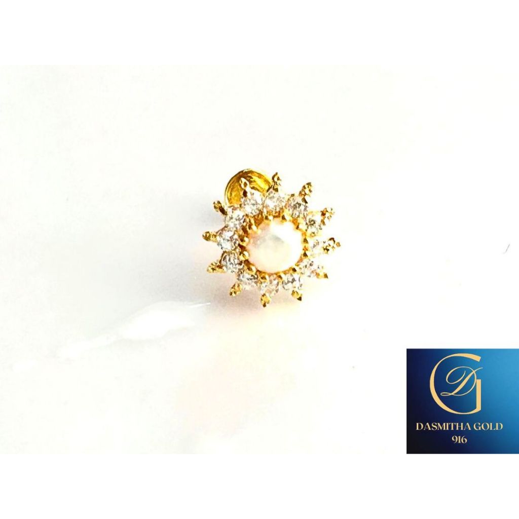 Dasmitha pearl with very beautiful design mukuthi 8mm | Shopee Malaysia