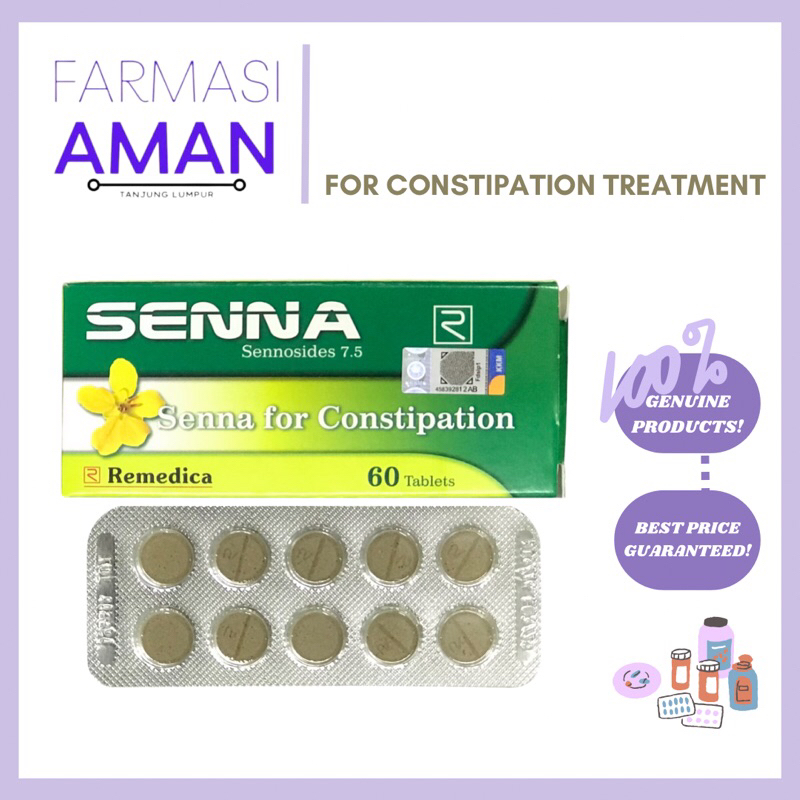 Remedica Senna Sennosides 7.5mg Tablets (10’s / Box 6x10’s ...