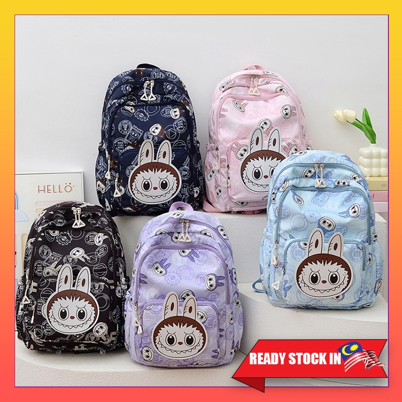 Labubu Children's Backpack Cartoon Cute Primary School Girl Elementary ...