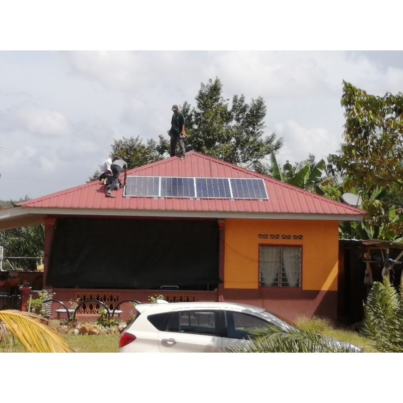 Run Aircon Solar System Hybrid Off Grid Single Phase 230V Kebun Durian ...