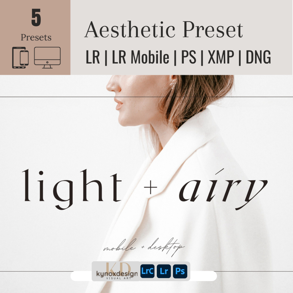 [Lightroom Preset] Aesthetic Preset - Light & Airy for LR/LR(mobile)/PS ...