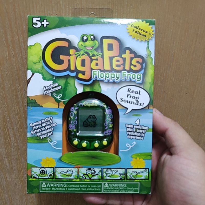 GigaPets Floppy Frog Electronic Virtual Pet Toy | Shopee Malaysia