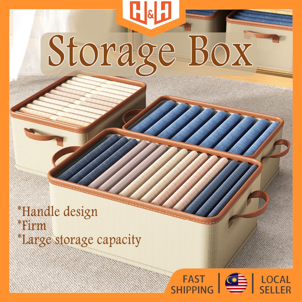 Multifunction Storage Box with Handle for Cloth Toy Drawer Storage ...