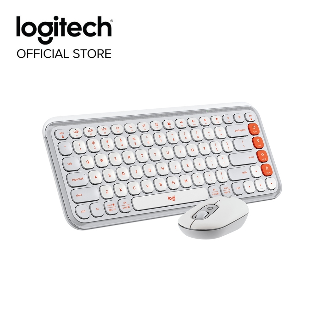 Logitech Pop icon Combo Bluetooth Keyboard And Mouse, Comfortable ...