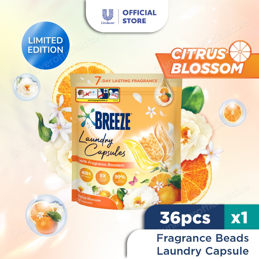 Breeze Fragrance Beads Capsule Citrus 36's | Shopee Malaysia