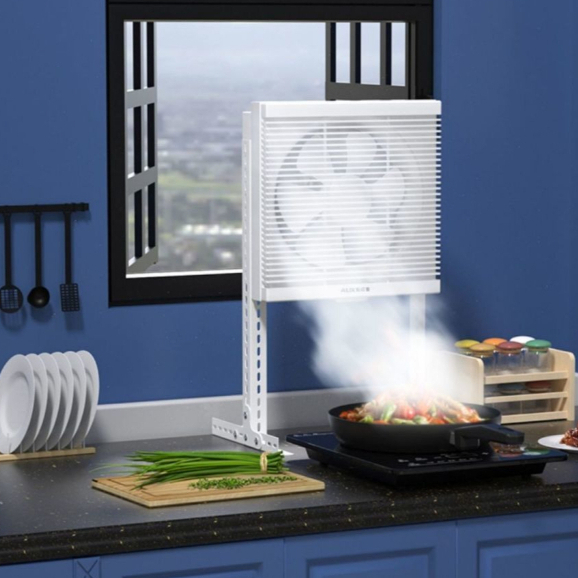 Portable small oil fume exhaust fan for household kitchens without ...