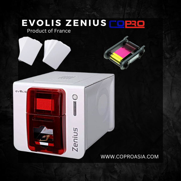 Evolis Zenius PVC ID Card Printer - Classic 300dpi Student Staff Card ...