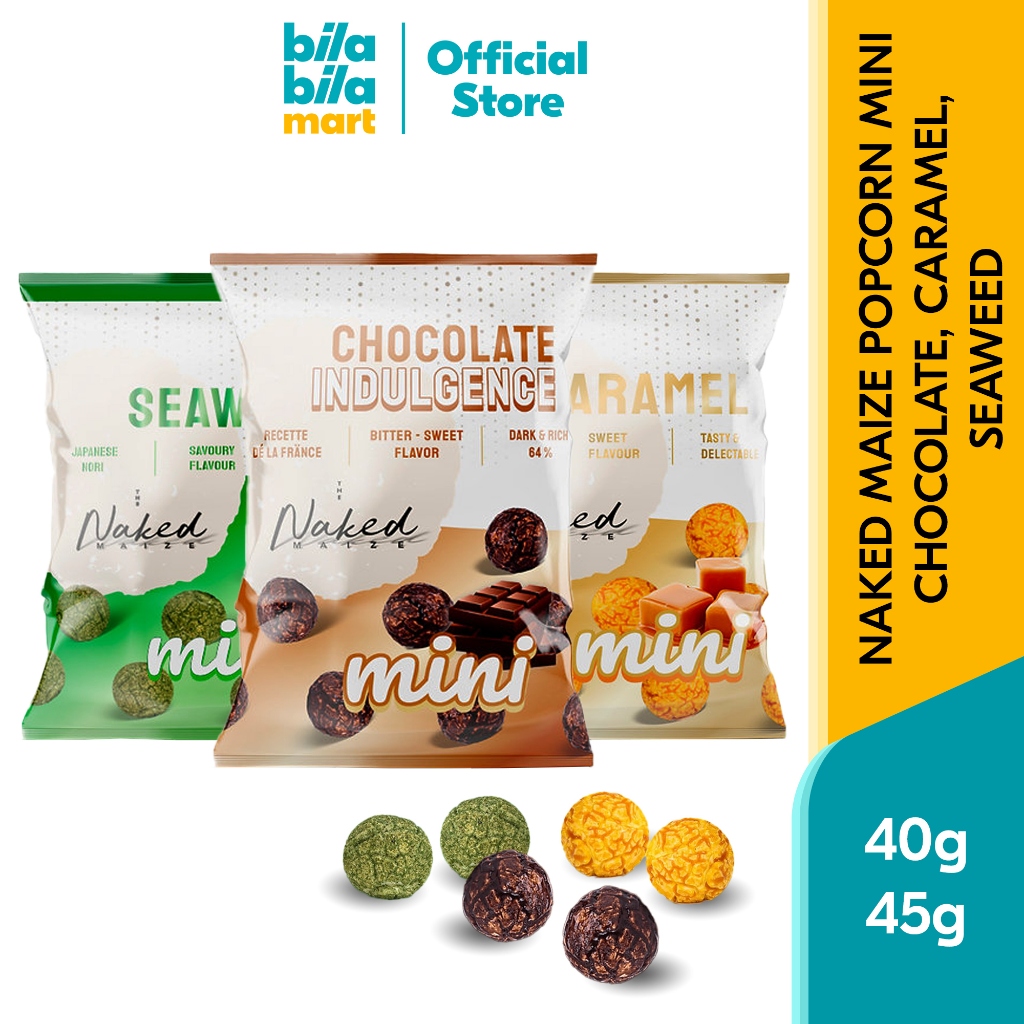 The Naked Maize Popcorn Mini (Seaweed, Caramel Lite, Chocolate ...