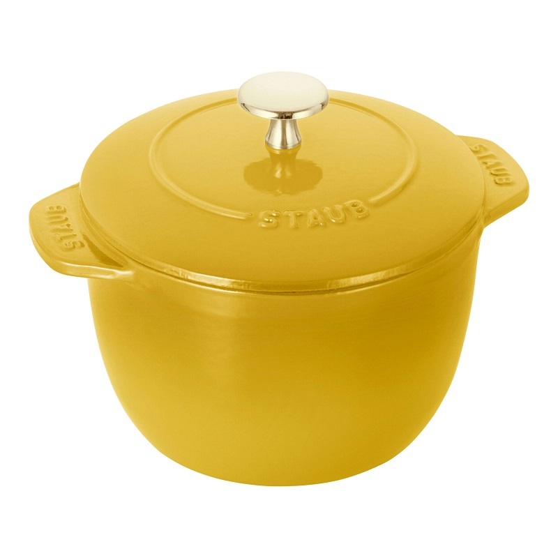 STAUB LA COCOTTE 16 cm Round Cast iron Rice Cocotte Citron | Shopee Malaysia