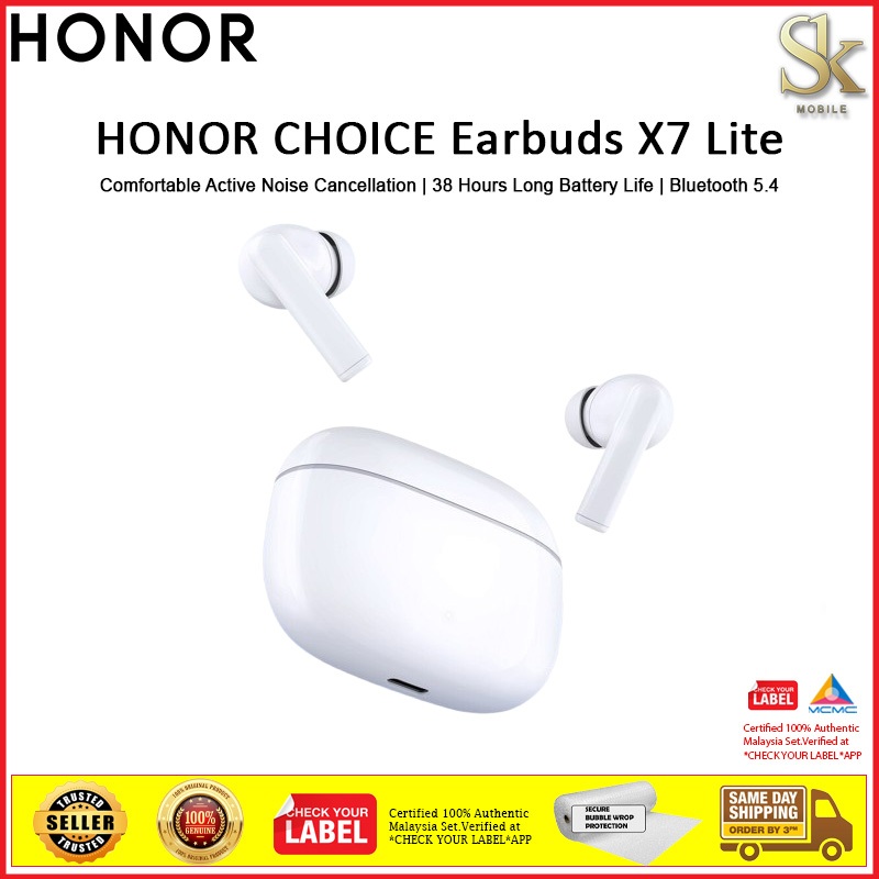 Honor Choice Earbuds X7 Lite | 38 Hours Long Battery Life, Bluetooth 5. ...