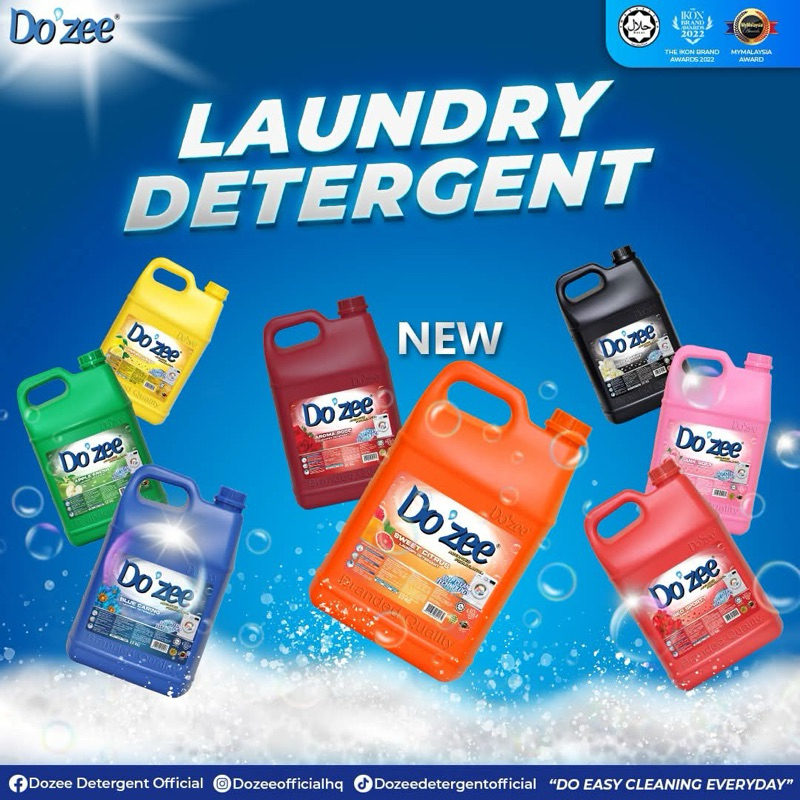 PROMO YES DOZEE 10KG Laundry Detergent Do zee Detergent Dozee Sabun ...