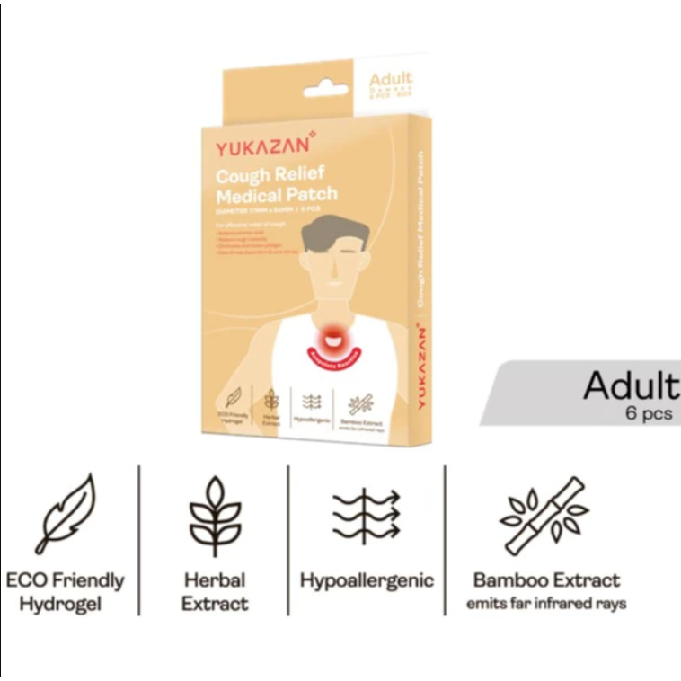 Yukazan Adult Cough Relief Medical Patch (6's) | Shopee Malaysia