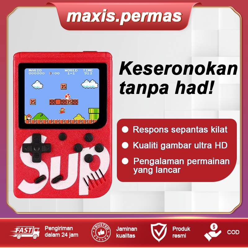 Konsol Permainan Retro Mini Gameboy Asli dengan 400 Permainan Terpasang ...