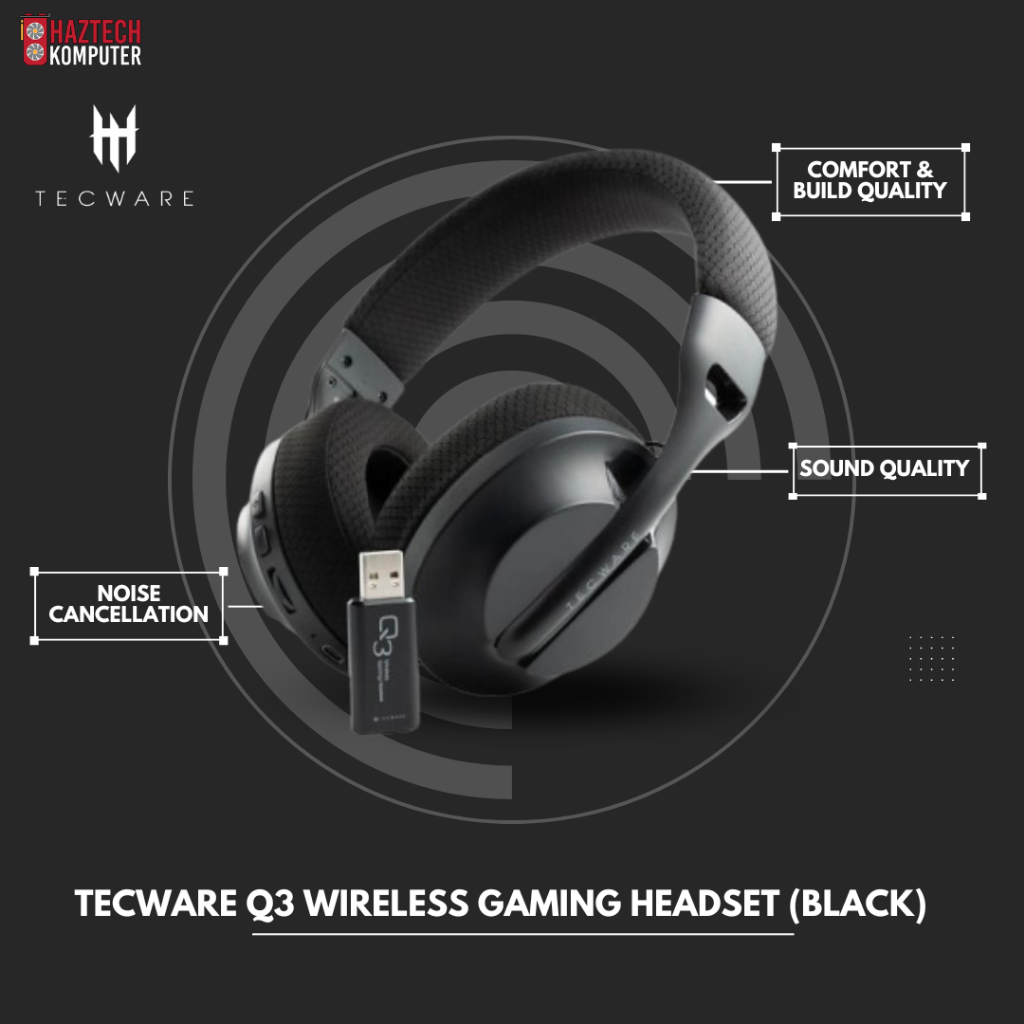 TECWARE Q3 Wireless Gaming Headset | Shopee Malaysia