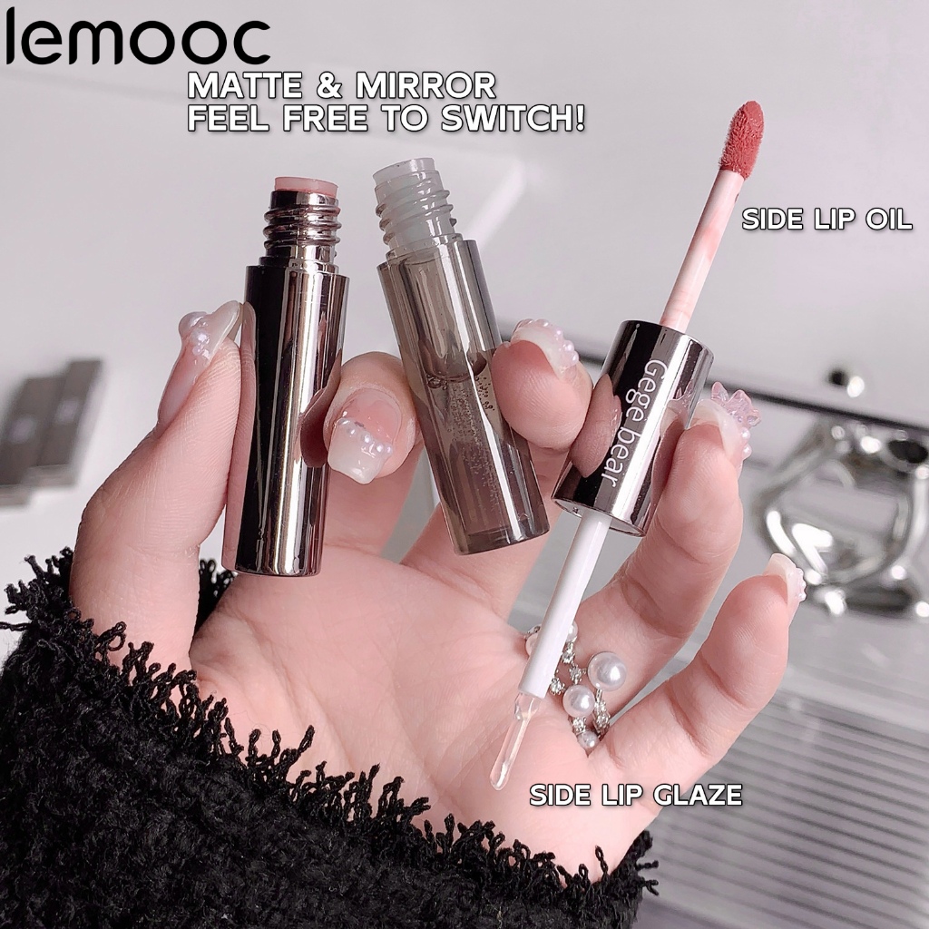 Double-effect High-value Double-head Mirror Lip Gloss Pouty Lips Low ...