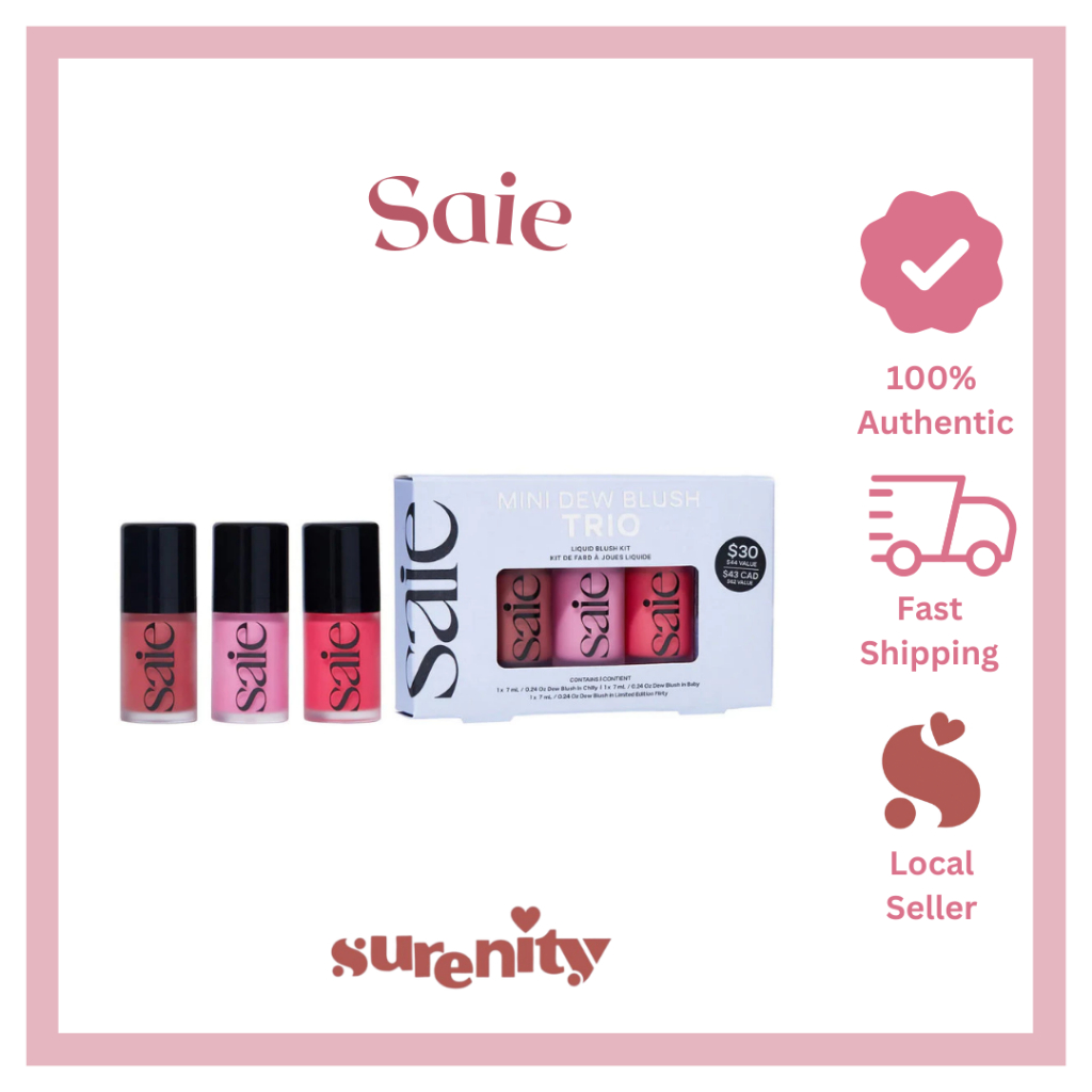[SURENITY] READYSTOCK Saie Mini Dew Blush Trio Set | Shopee Malaysia