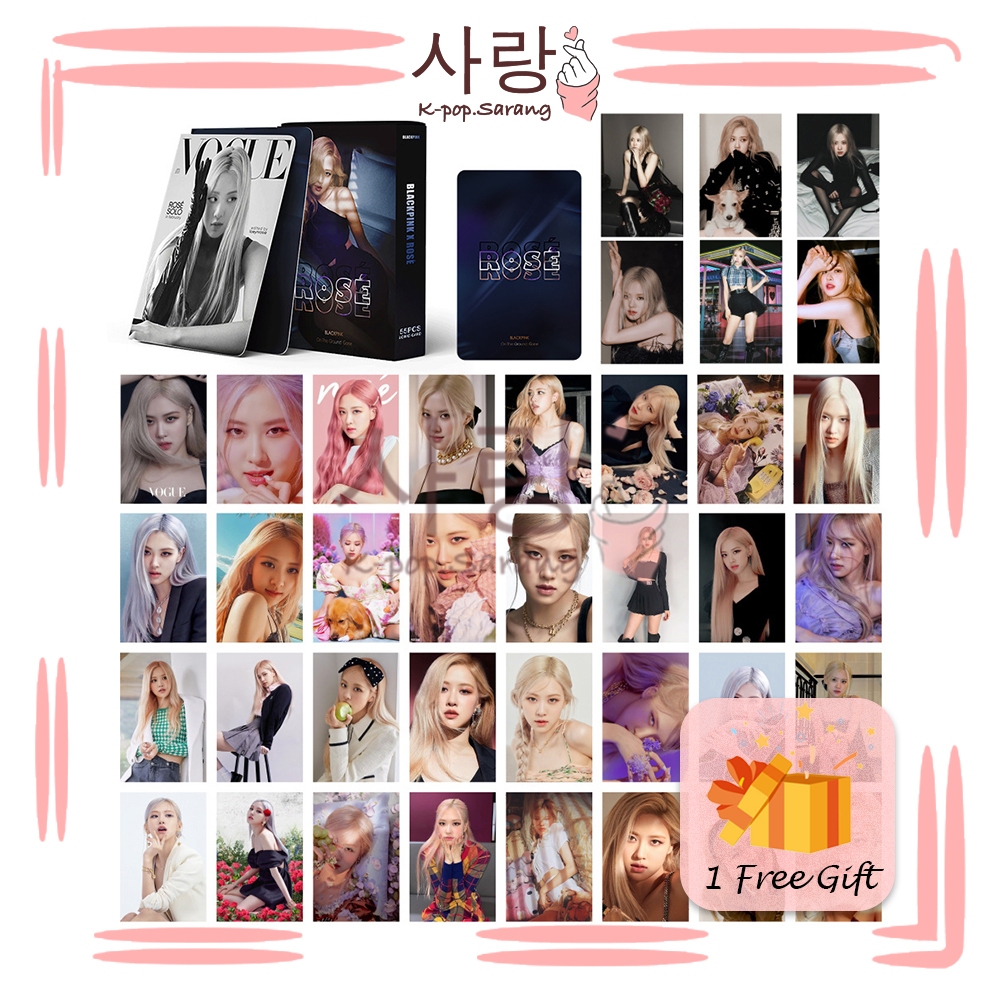 55pcs BLACKPINK ROSE《ROSE》LOMO Cards Set Collection Kpop 10pcs | Shopee ...