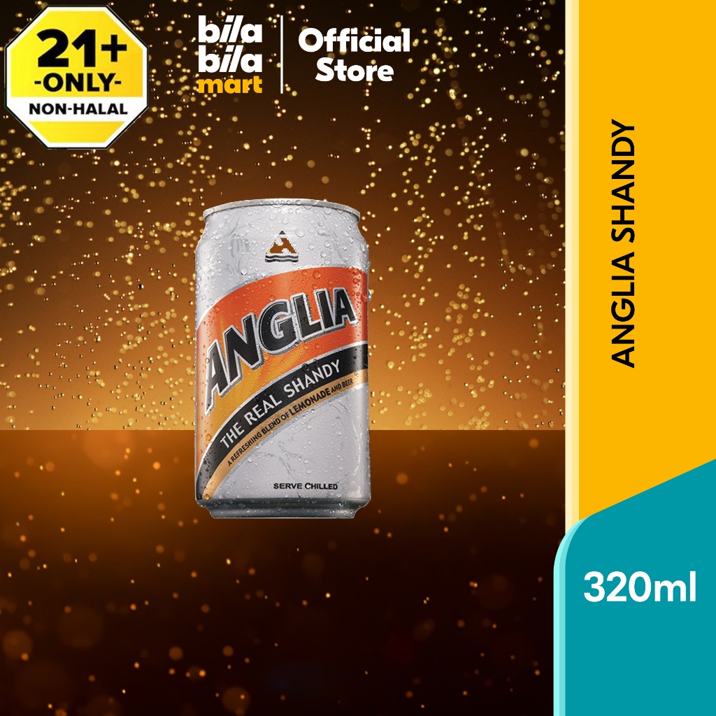 Anglia Shandy (320ml) Refreshing Beer Mixed with Fizzy Lemonade ...