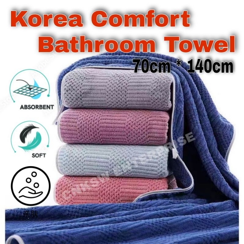 Korea Mandi Tuala Standard Size 70cm*140cm Sirap air/Korea Bathroom ...