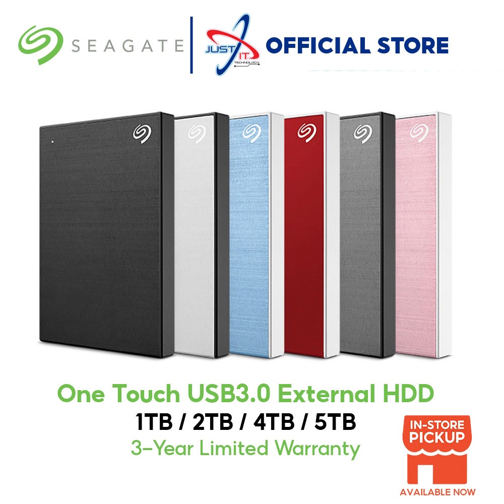Seagate One Touch Slim Protable USB 3.0 HDD (1TB/2TB/4TB/5TB) | Shopee Malaysia
