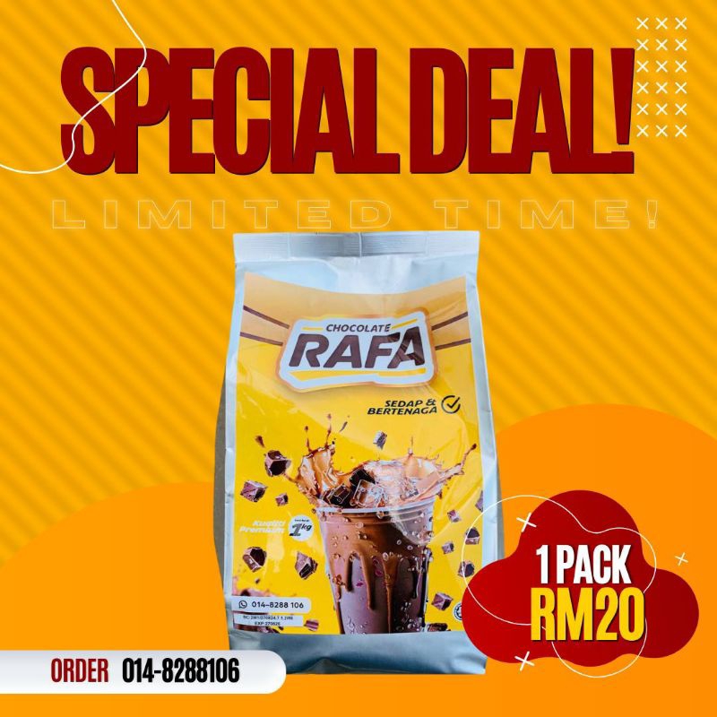 RAFA Chocolate Pek 1kg | Shopee Malaysia