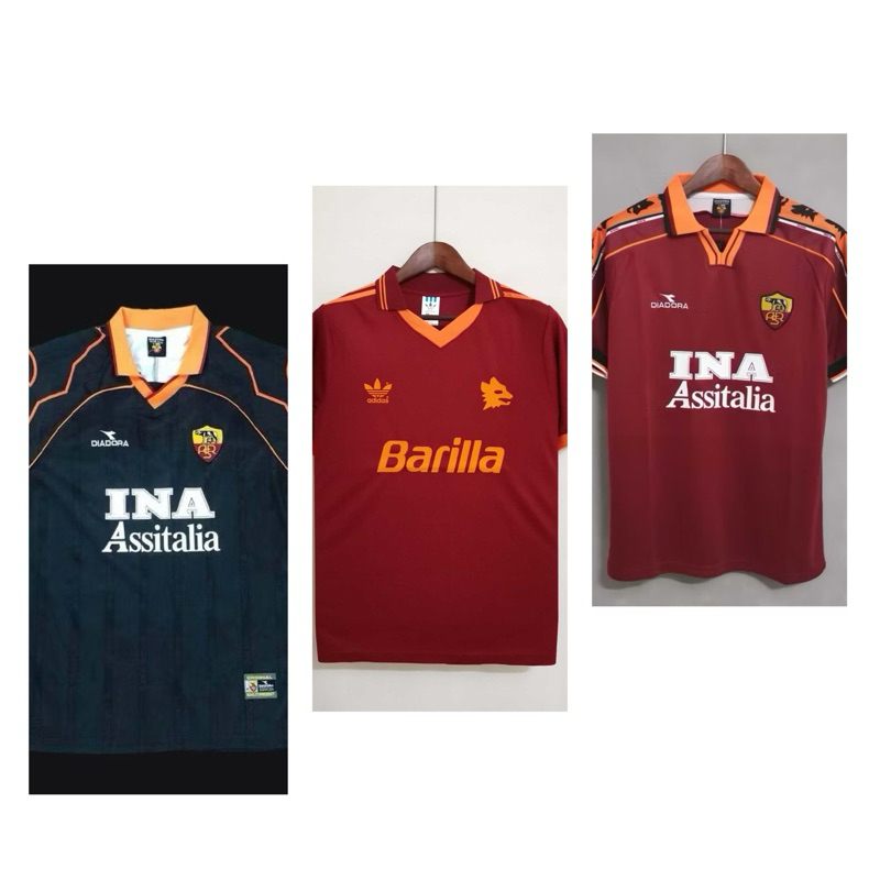 RETRO!!! ROMA VINTAGE ALL SEASON Kit Jersey *Local Seller Ready Stock ...
