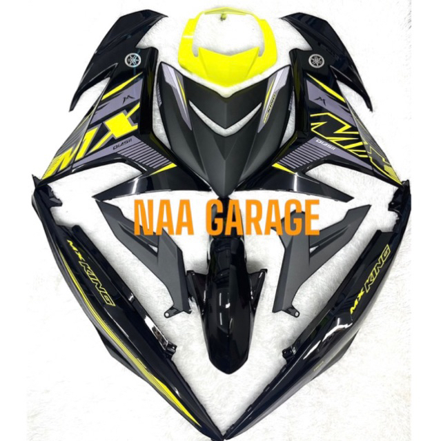 COVERSET ORIGINAL VELOZI MX KING LEMON Y15 V1-V2 STICKER TANAM CLEAR ...