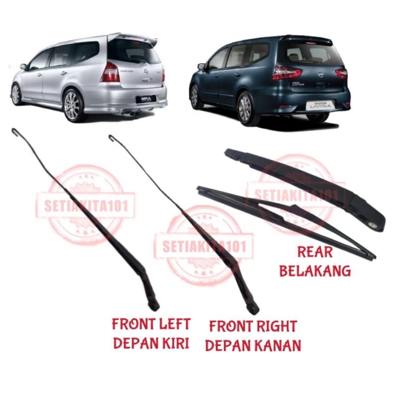 Nissan Livina Grand Livina Front Wiper Arm Rear Wiper Arm Wiper Blade