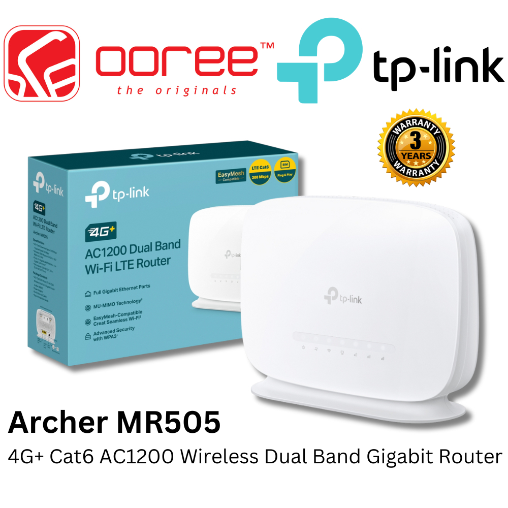 TP-LINK ARCHER MR505 4G+ CAT 6 AC1200 WIRELESS DUAL BAND GIGABIT ROUTER ...
