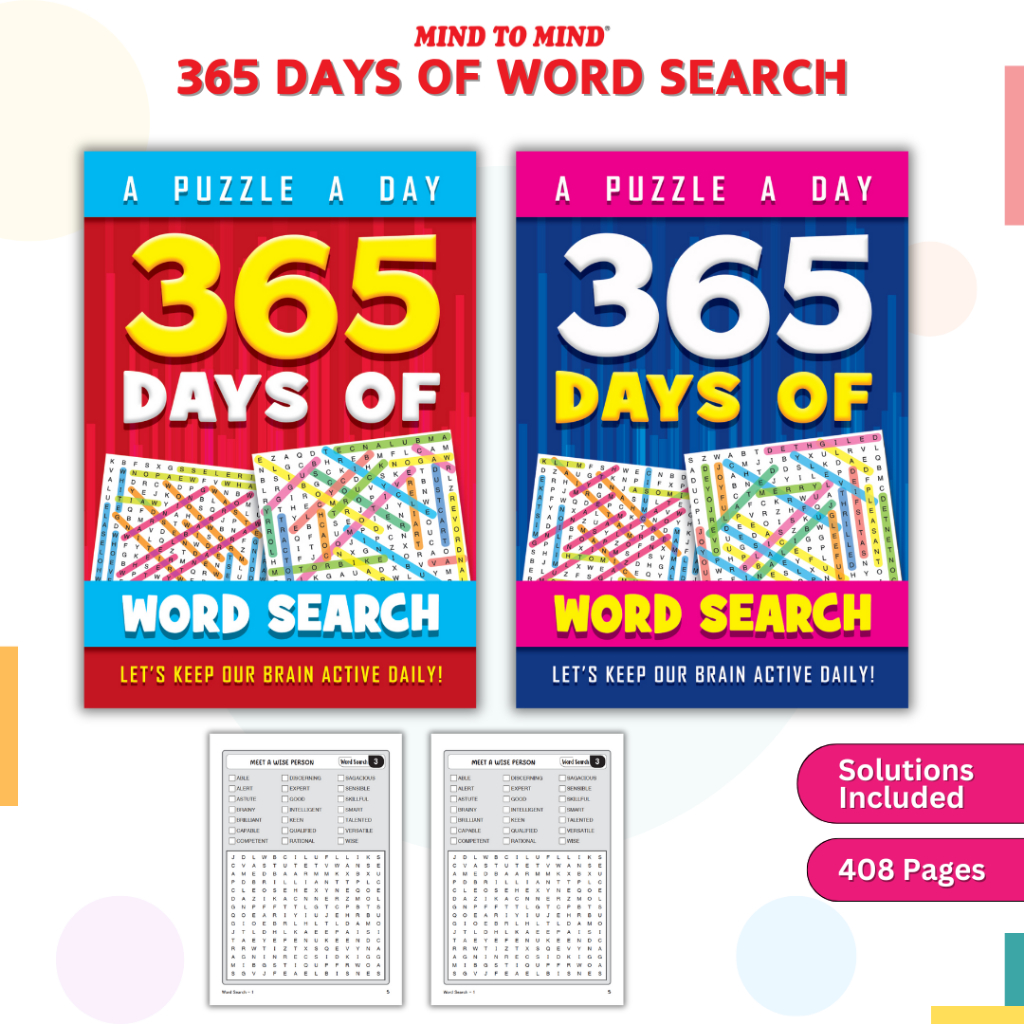 365 Days Of Word Search A Puzzle A Day | Shopee Malaysia