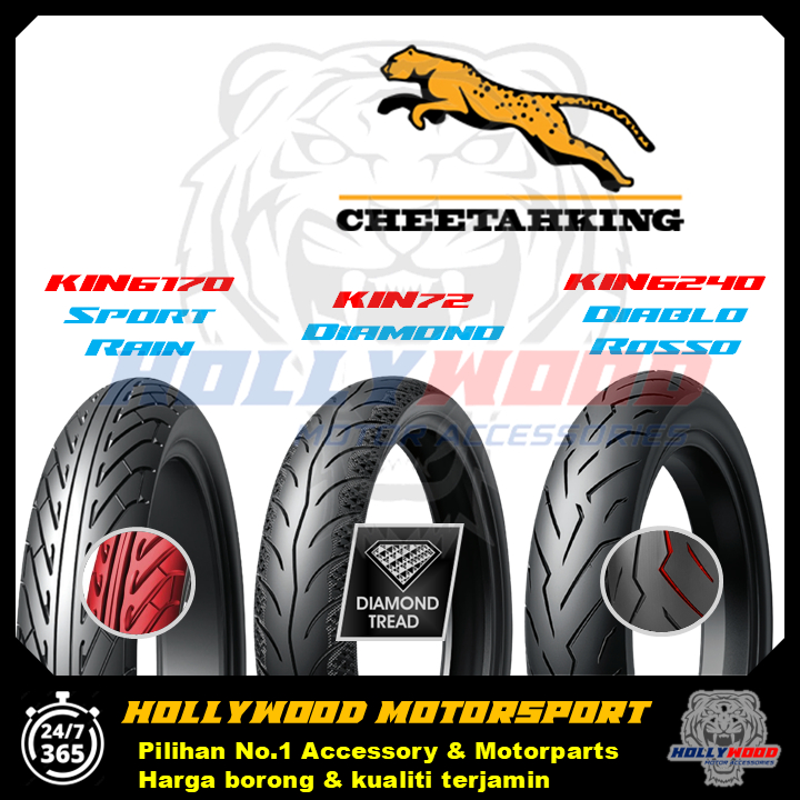 TAYAR KAPCAI JENAMA CHEETAH KING BUNGA DIABLO ROSSO SPORT RAIN DIAMOND ...
