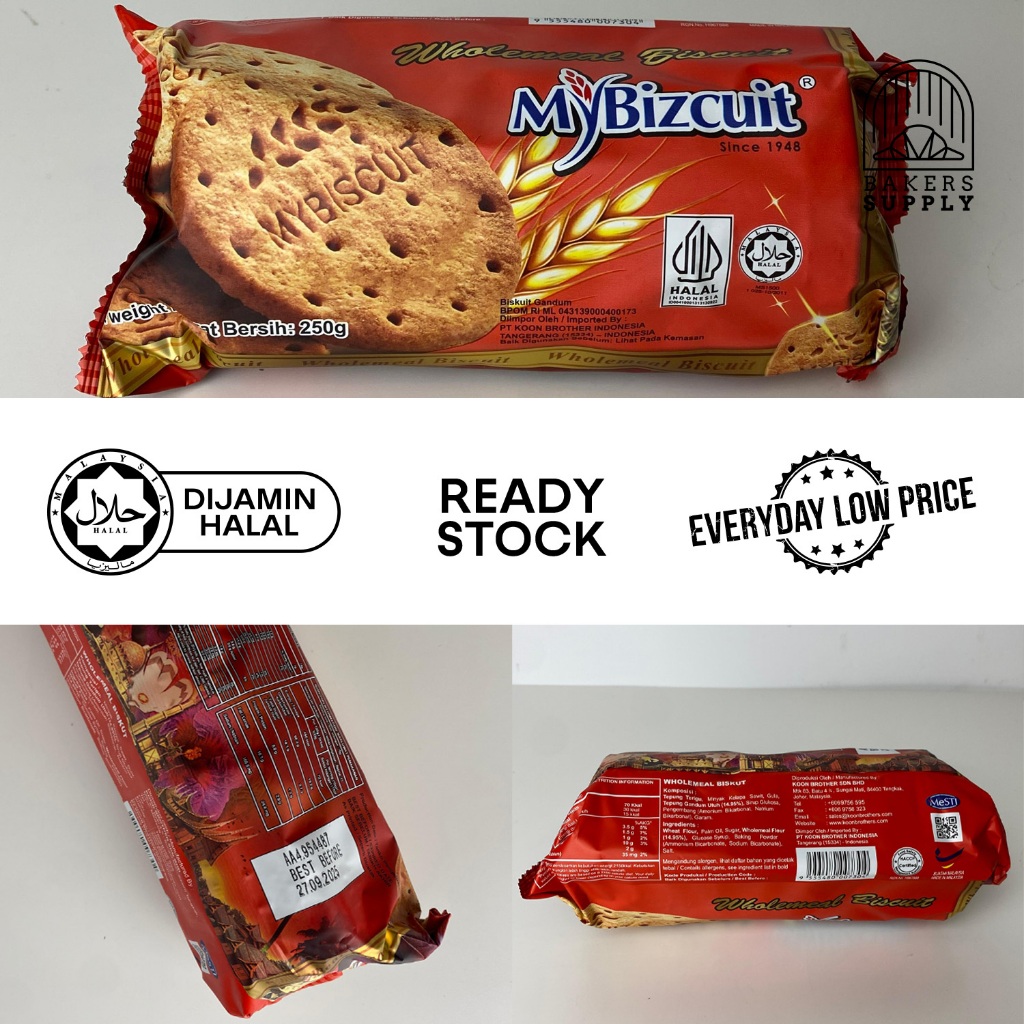 [MALAYSIA READY STOCK] Mybizcuit Digestive Wholemeal Biscuit 250gm ...