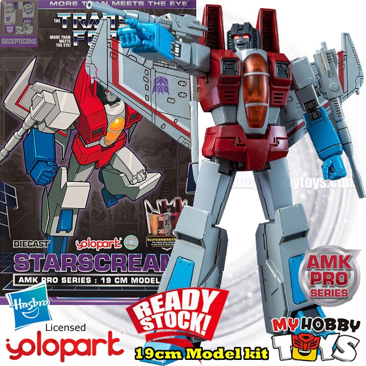 Yolopark AMK PRO Series G1 Transformers - 19cm Starscream Model Kit ( Licensed Figure by Hasbro ...