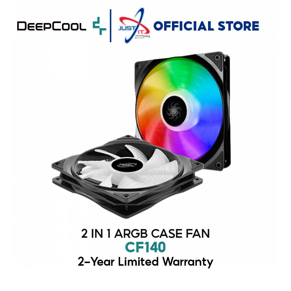 Deepcool 2 In 1 ARGB PWM Casing Fan (2 x 140mm) CF140 | Shopee Malaysia