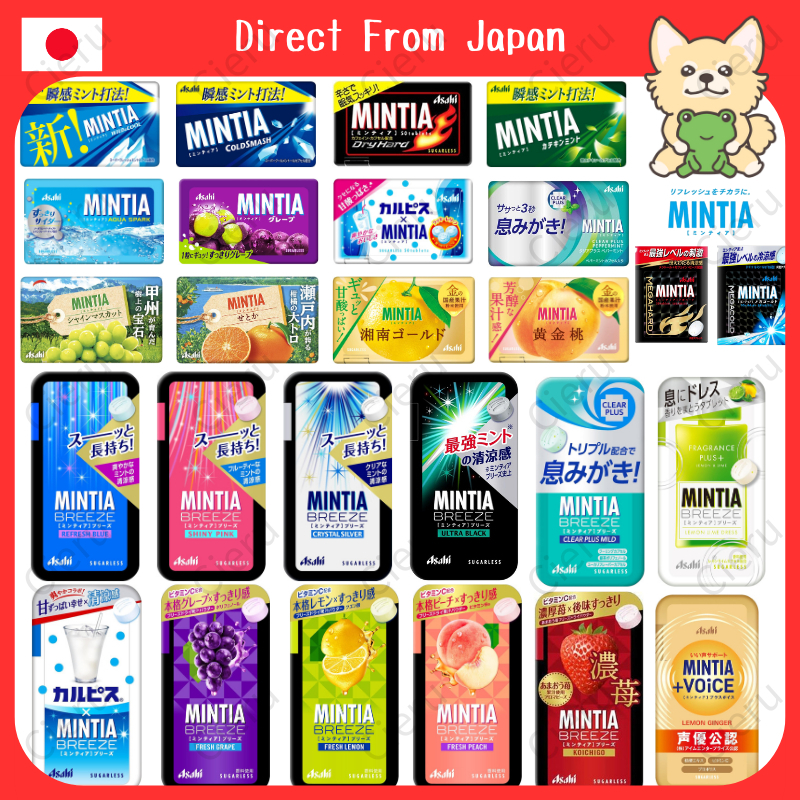 Asahi Mintia Candy Japan Sugarless Mints Breeze Original Fresh Breath Tablets | Shopee Malaysia