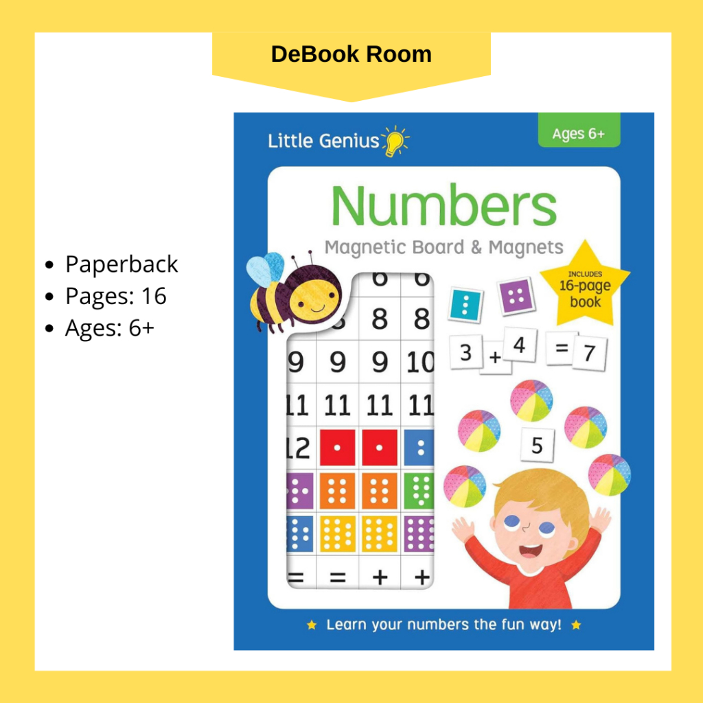 Little Genius Numbers with Magnetic Board & Magnets (Include 16 page ...