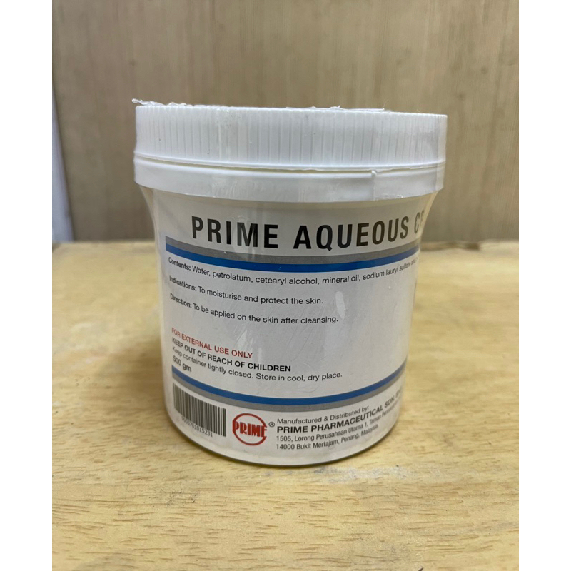 Prime Cream 500g formally known as Aqueous cream | Shopee Malaysia