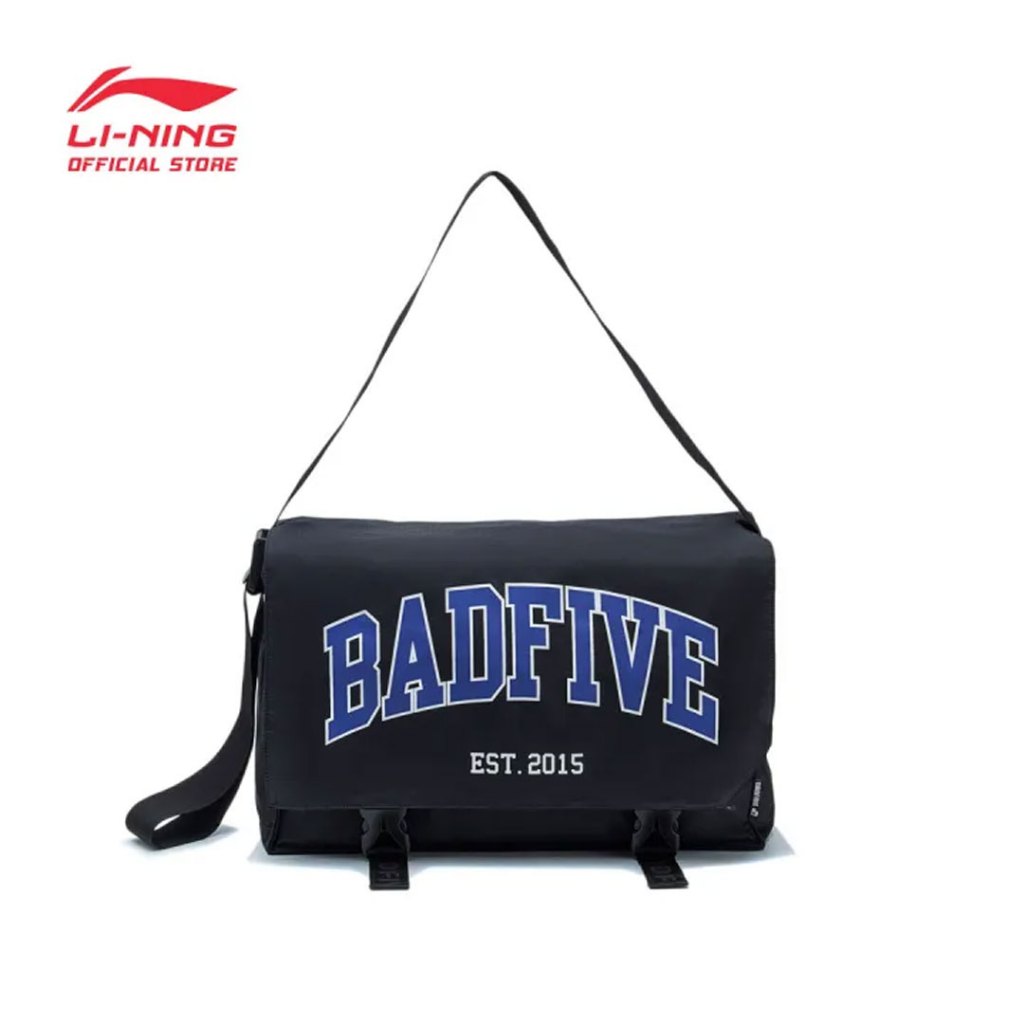 LI-NING Badfive Lifestyle Messenger Bag - Black ABST051-1 | Shopee Malaysia