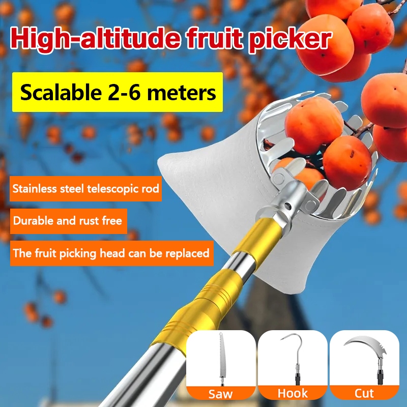 SANTINO 6Meters Telescopic High Pruning Branch Shears Saw Tree Cutter ...
