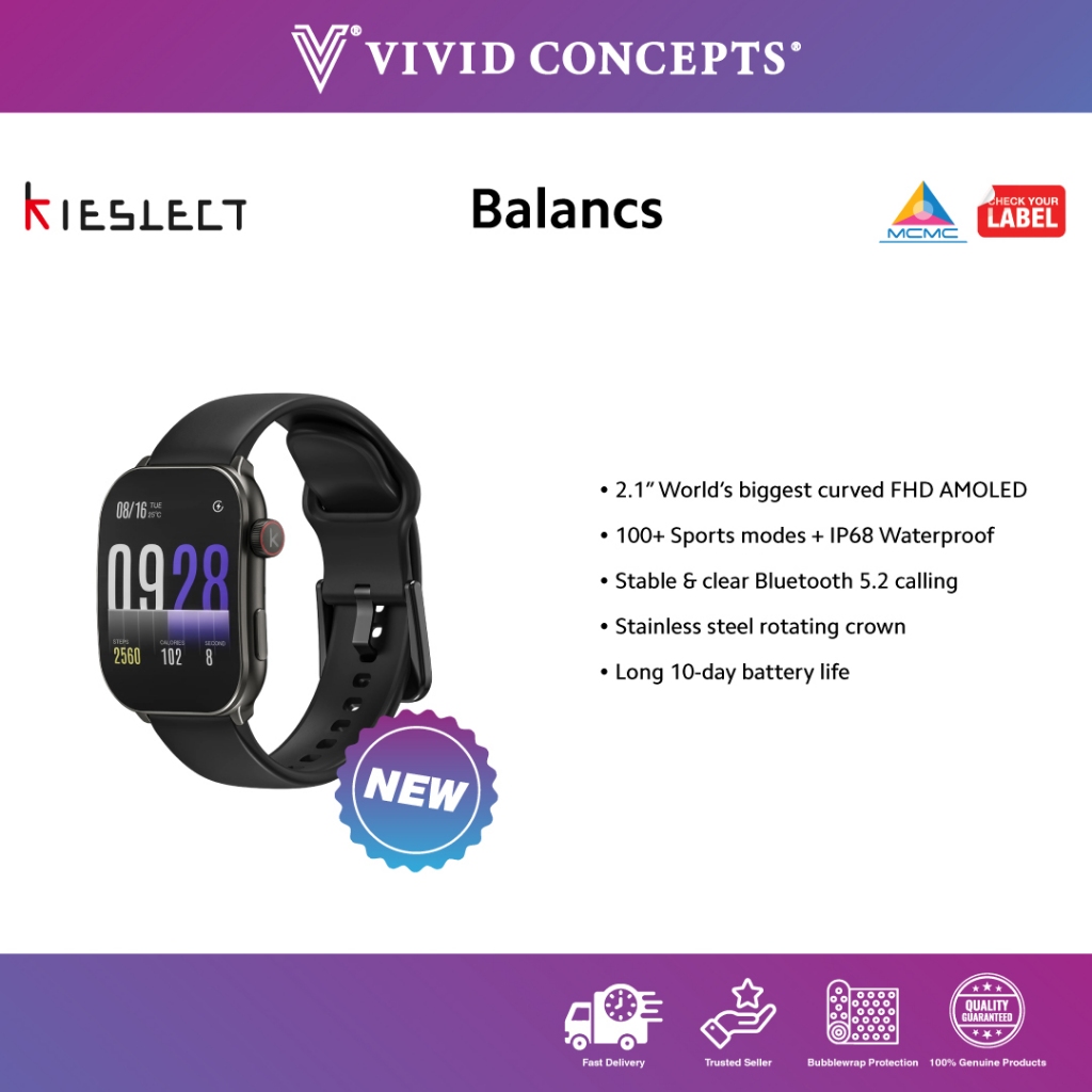 [New Arrival] Malaysia Set Kieslect Balancs Smart watch with Ceramic Bezel | Shopee Malaysia
