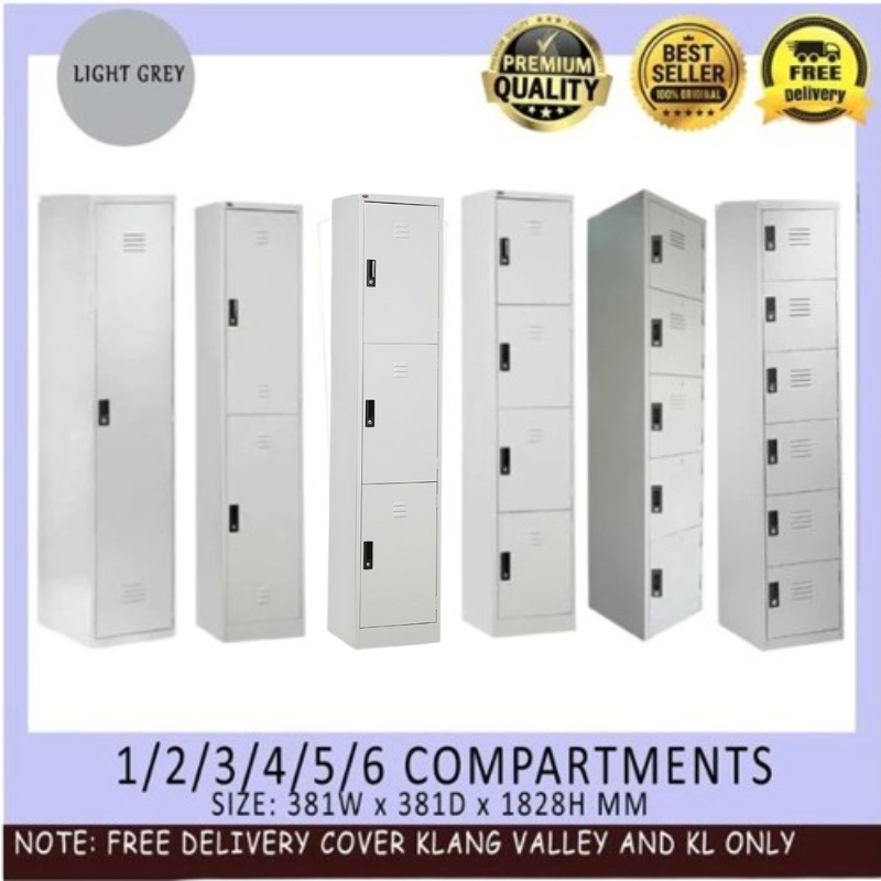 1/2/3/4/5/6 Compartments Steel Locker | Metal Cabinet | Staff Wardrobe ...